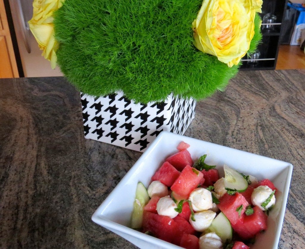 Watermelon Cucumber Mint Salad Recipe Asweatlife