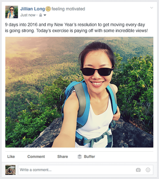 Using Facebook to Keep Your Resolutions - aSweatLife