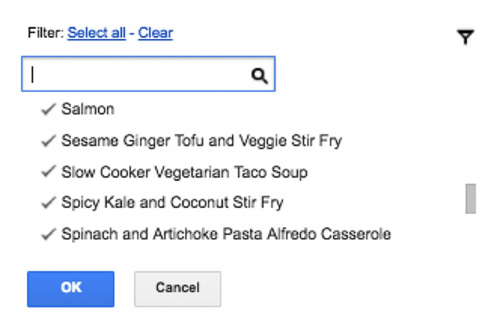 How to Start Meal Planning With Google Sheets - aSweatLife